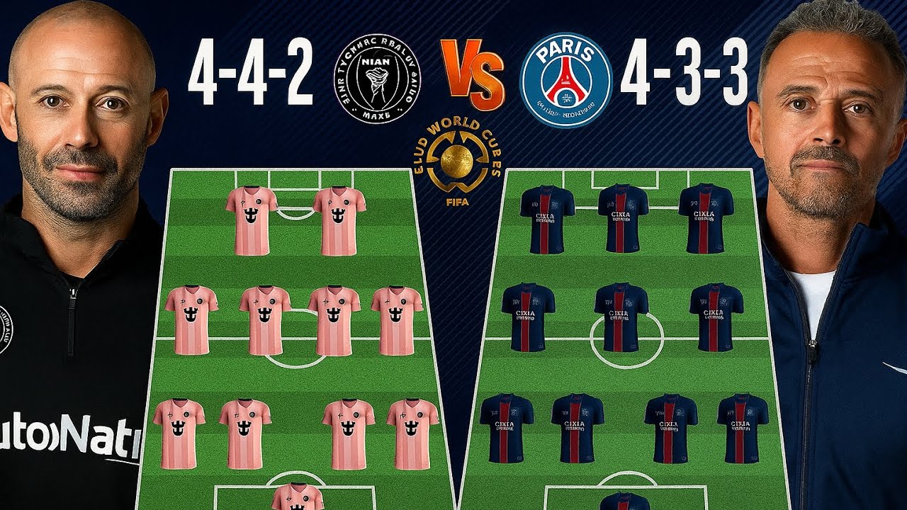 PSG vs Inter Miami Potential Starting Lineup FIFA Club World Cup Round ...