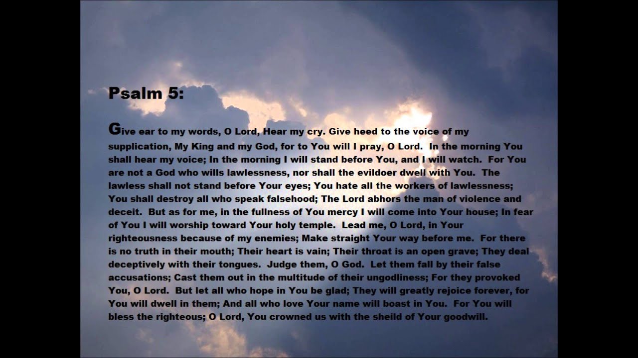 Psalm 5 - YouTube
