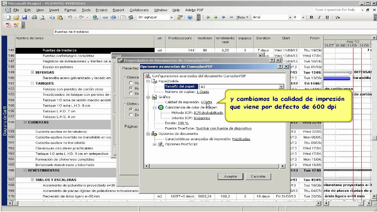 Crear PDF desde Microsoft Project con CianoplanPDF - YouTube