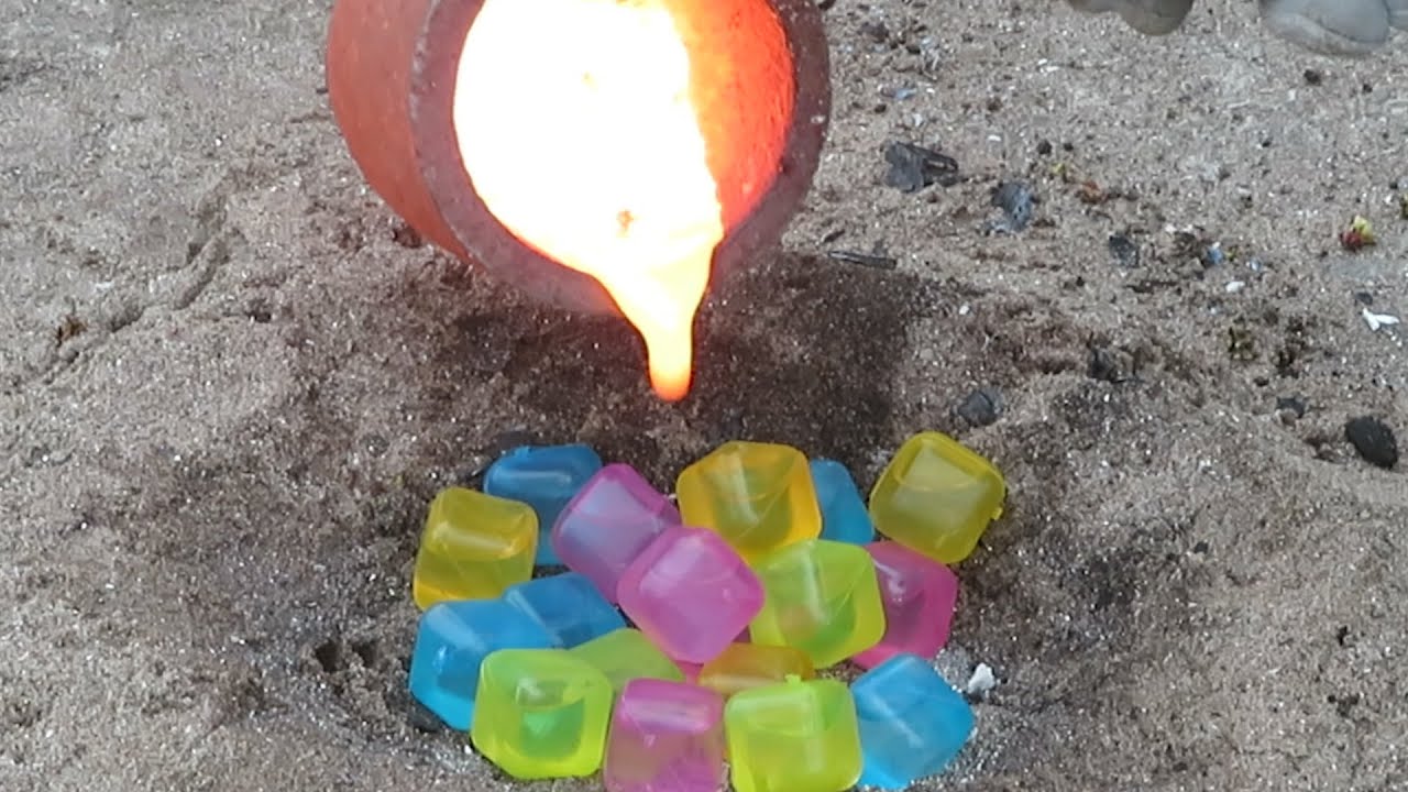 EXPERIMENT: LAVA VS Ice Cubes. - YouTube