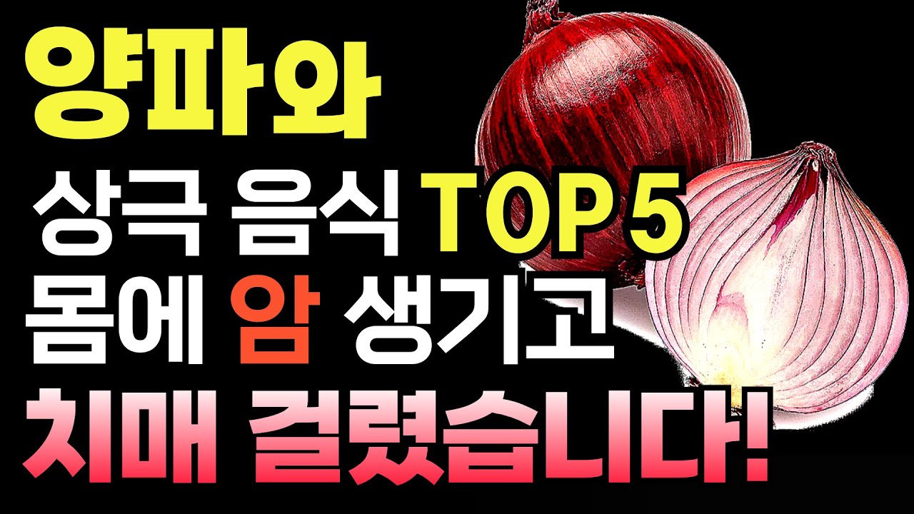 양파와 절대로 함께 먹지 마세요 상극 음식 Top5 노년기 건강을 위해 먹는 양파 이렇게 드셔야 암과 치매 예방할 수
