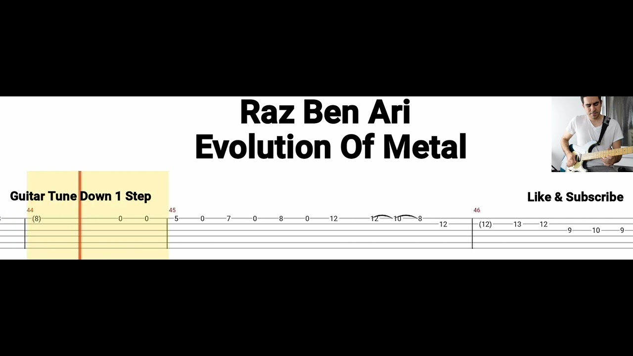 Raz Ben Ari - Evolution Of Metal ( Tab Guitar ) - YouTube