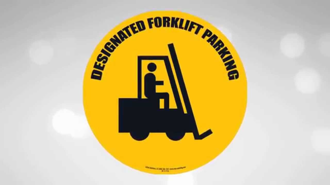 Designated Forklift Parking Floor Sign - YouTube