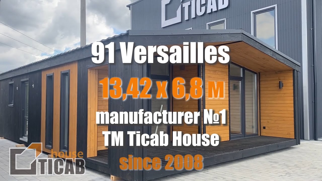 Modular house model VERSAILLES, 91 m2, shipped to Iceland, manufacturer ...