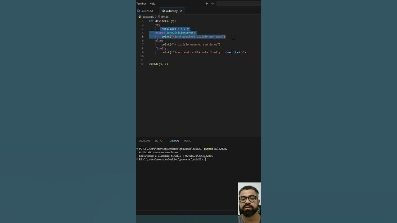 Usando finally Python #python #javascript #shorts #react #html #programming #css #coding - YouTube