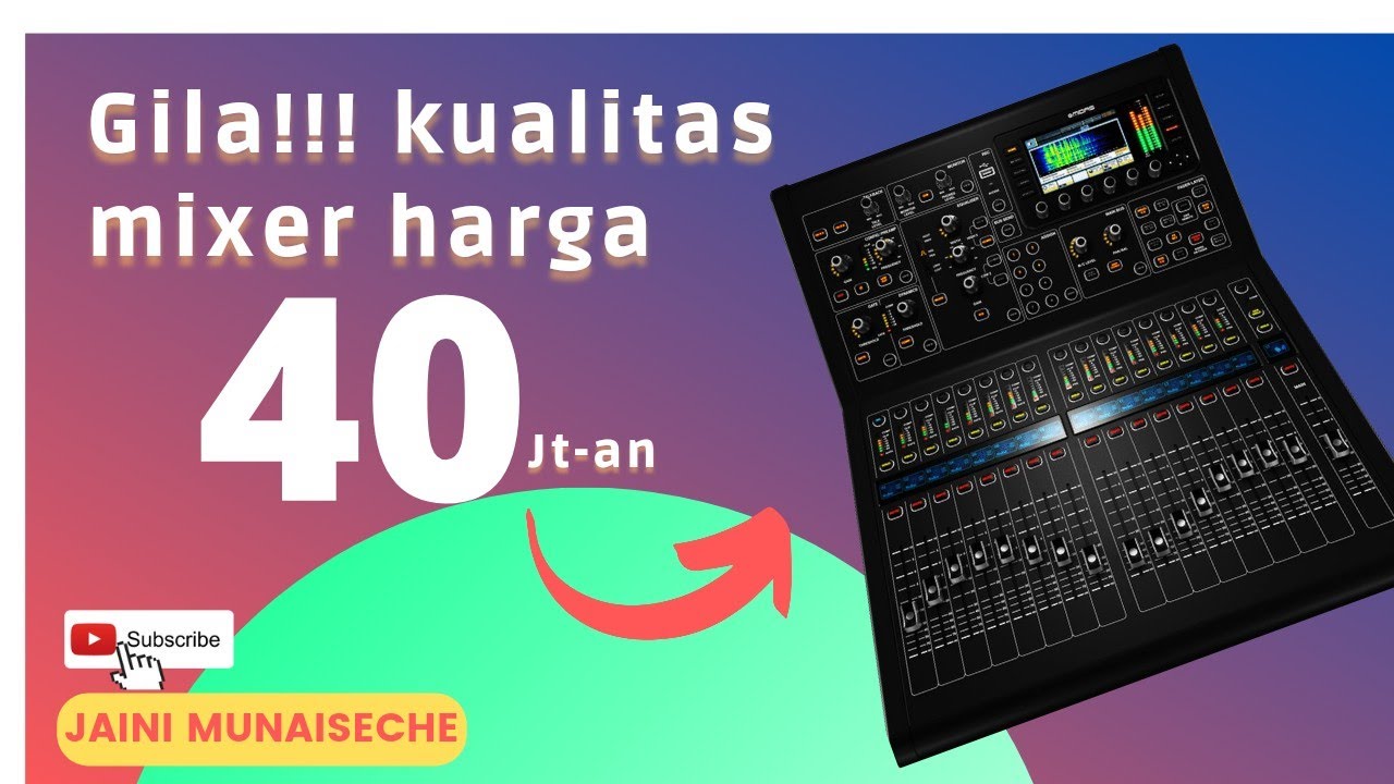 Tampilan Fitur Mixer Harga 40 Juta - Midas M32R - YouTube