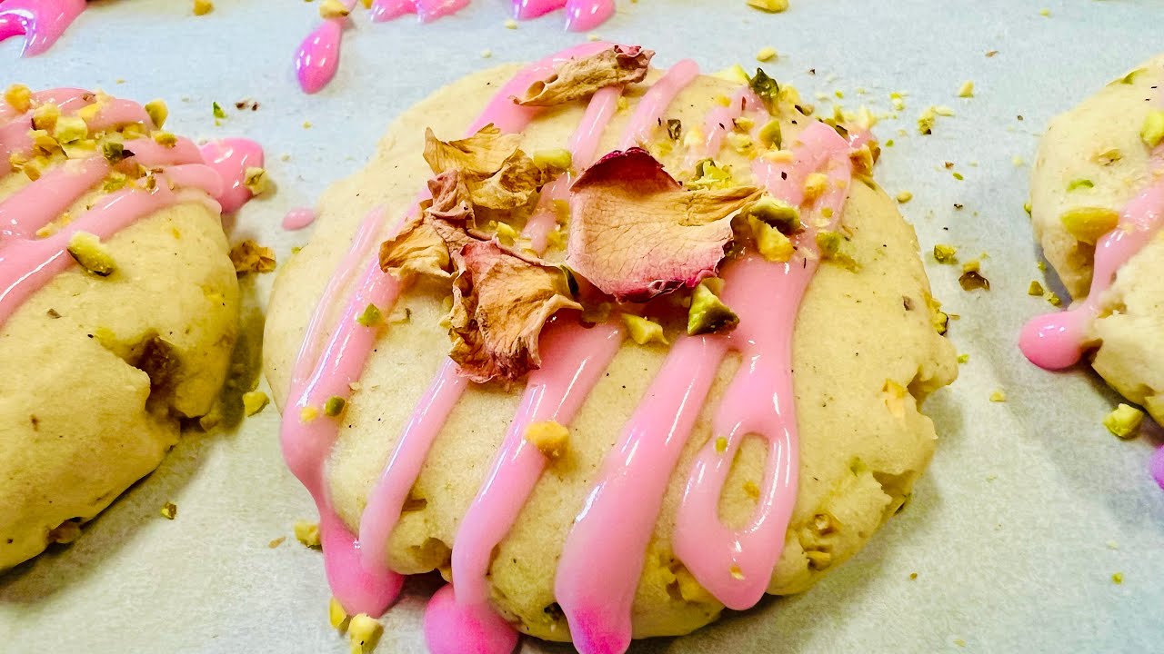 PERSIAN LOVE COOKIES with Pistachios and Roses Recipe from Chef ...
