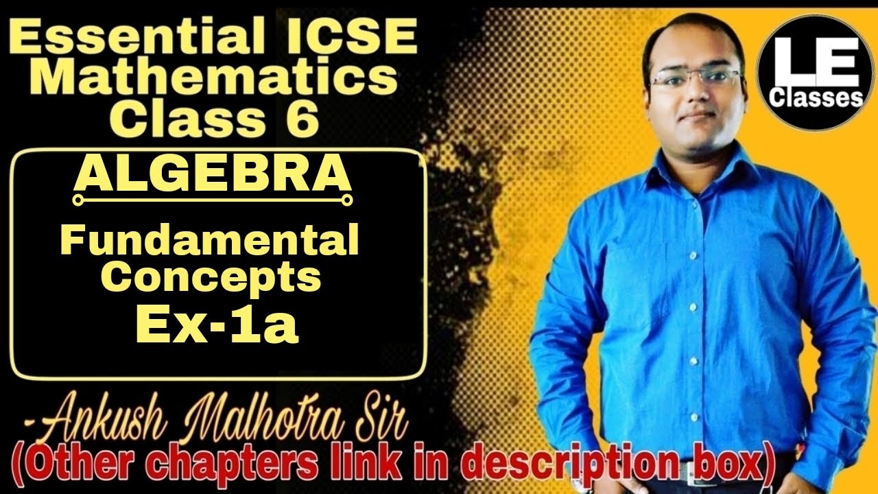 Fundamental concepts of algebra Ex-1a ICSE Class 6 Maths | Essential ...