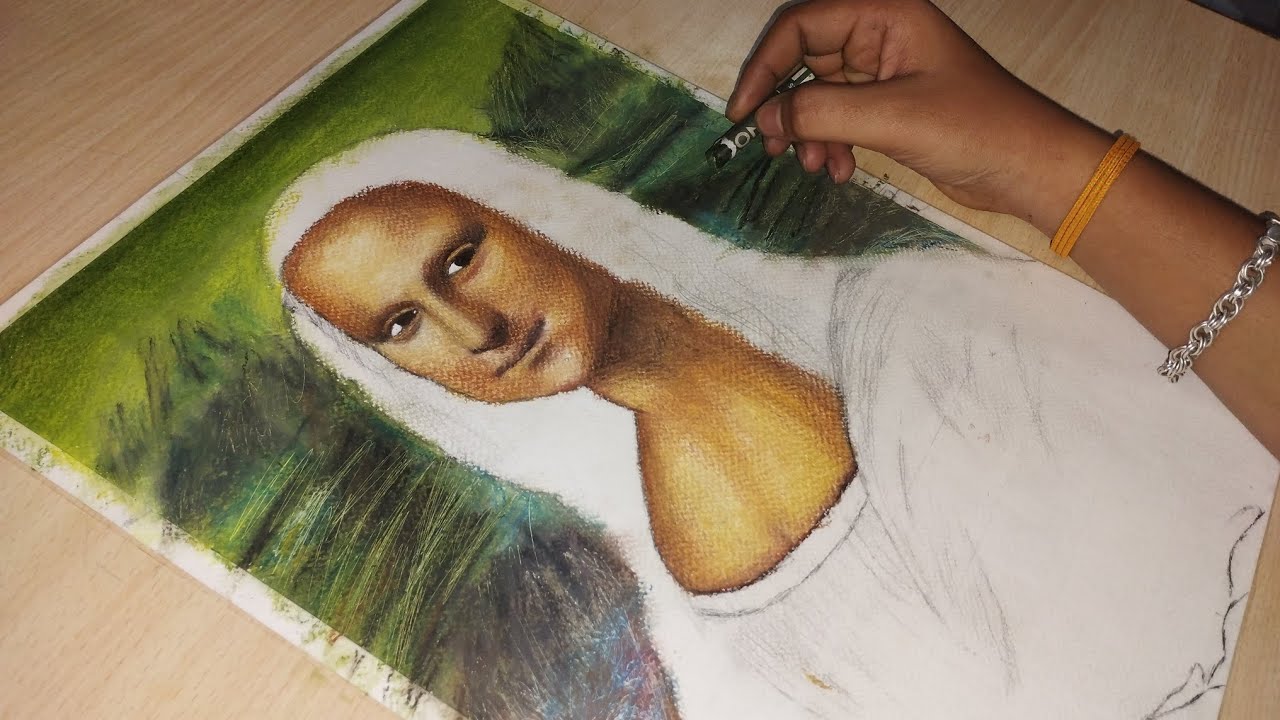 How to draw monalisa || part 2 , background drawing. - YouTube