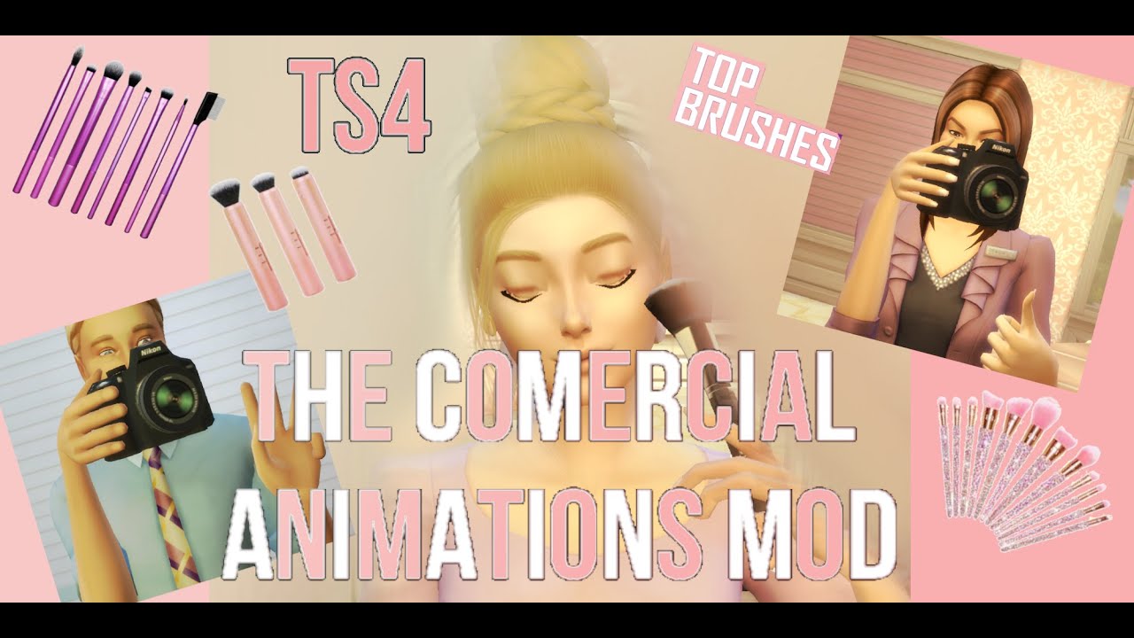 THE SIMS 4 THE BRUSH COMERCIAL ANIMATIONS MOD. - YouTube