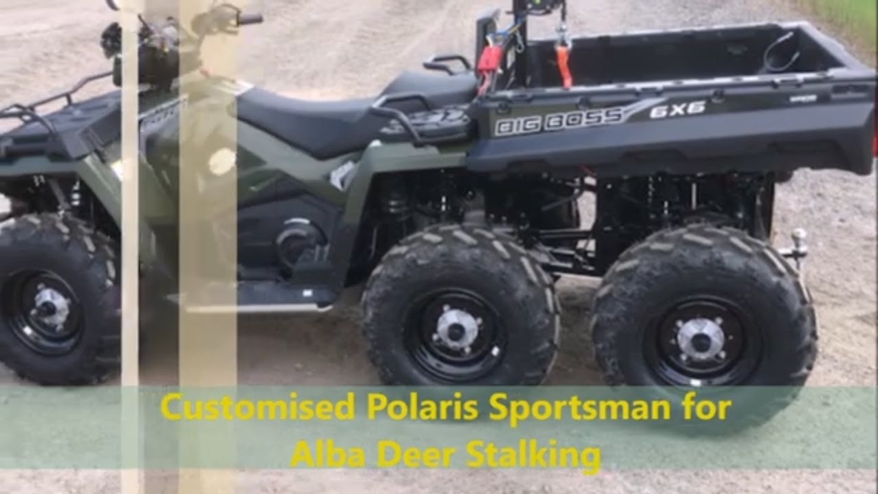 Customised Polaris Sportsman for Alba Deer Stalking - YouTube