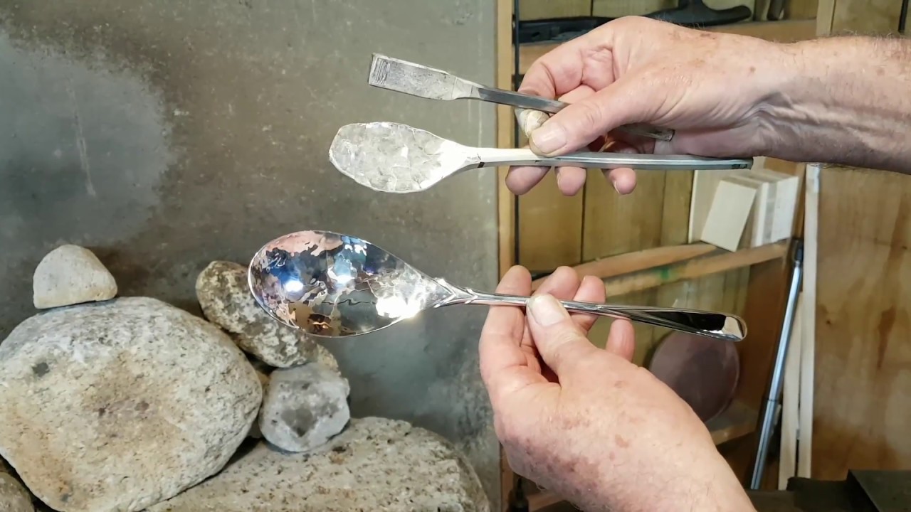 Geoff Taylor Goldsmith Silver Spoon Forging Demonstration - YouTube