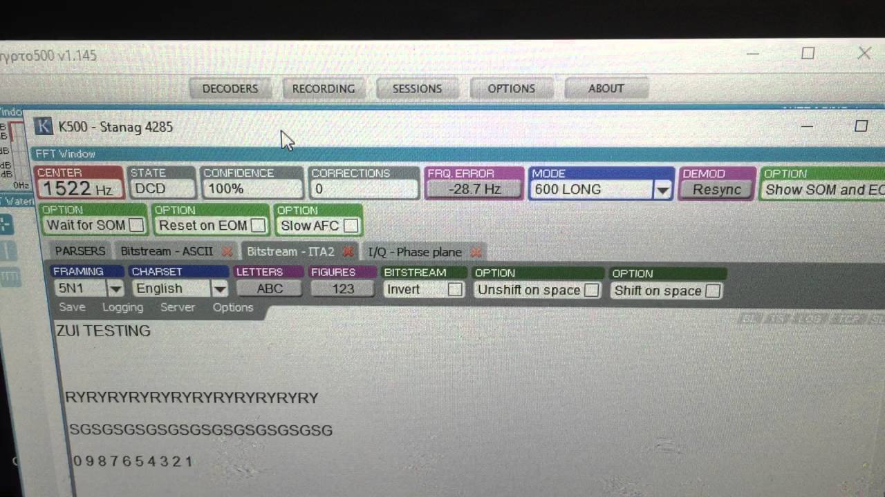 Expert MB1 AT with Krypto 500 - Stanag 4285 -Nato on 8.453.234 Mhz ...