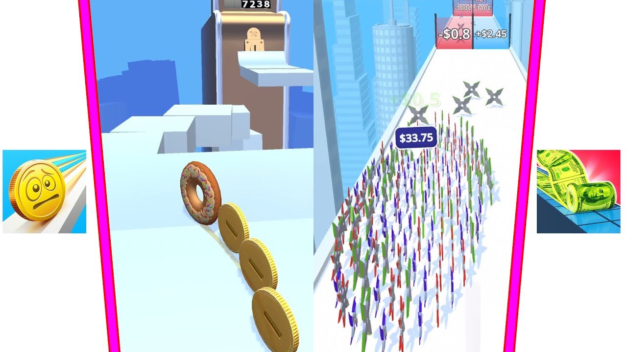 🔶🔷 Coin Rush Vs Money Rush All Levels Trailer Android iOS Gameplay 4K ...