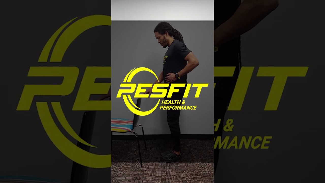 Chair Supported One Leg Balance - YouTube