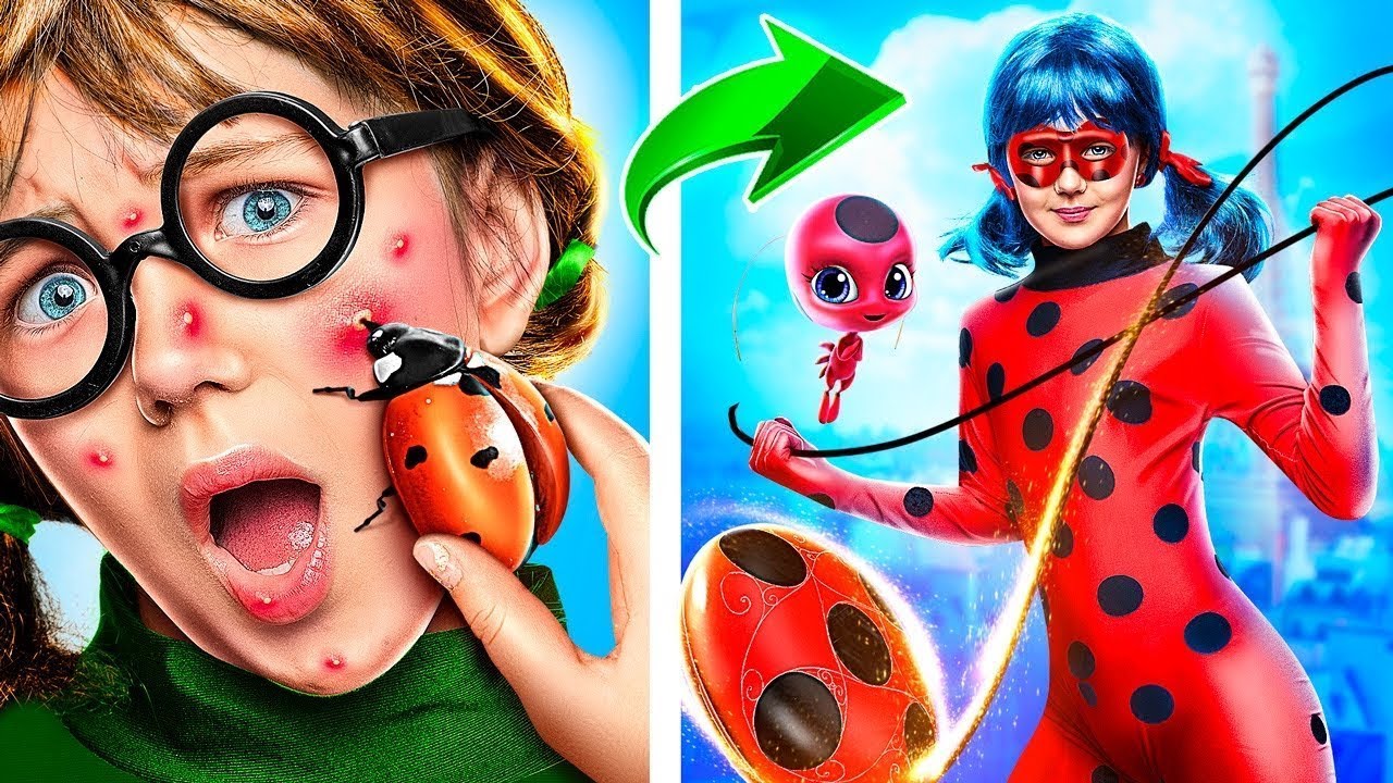 ¡Fui Adoptado por Ladybug! ¡Cómo Convertirse en Miraculous Ladybug ...