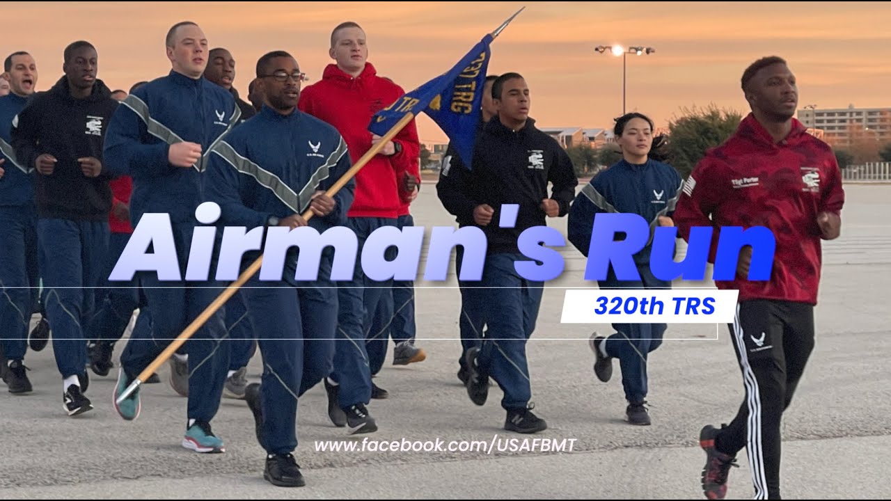 320th Training Squadron Airman's Run -- January 4, 2023 - YouTube