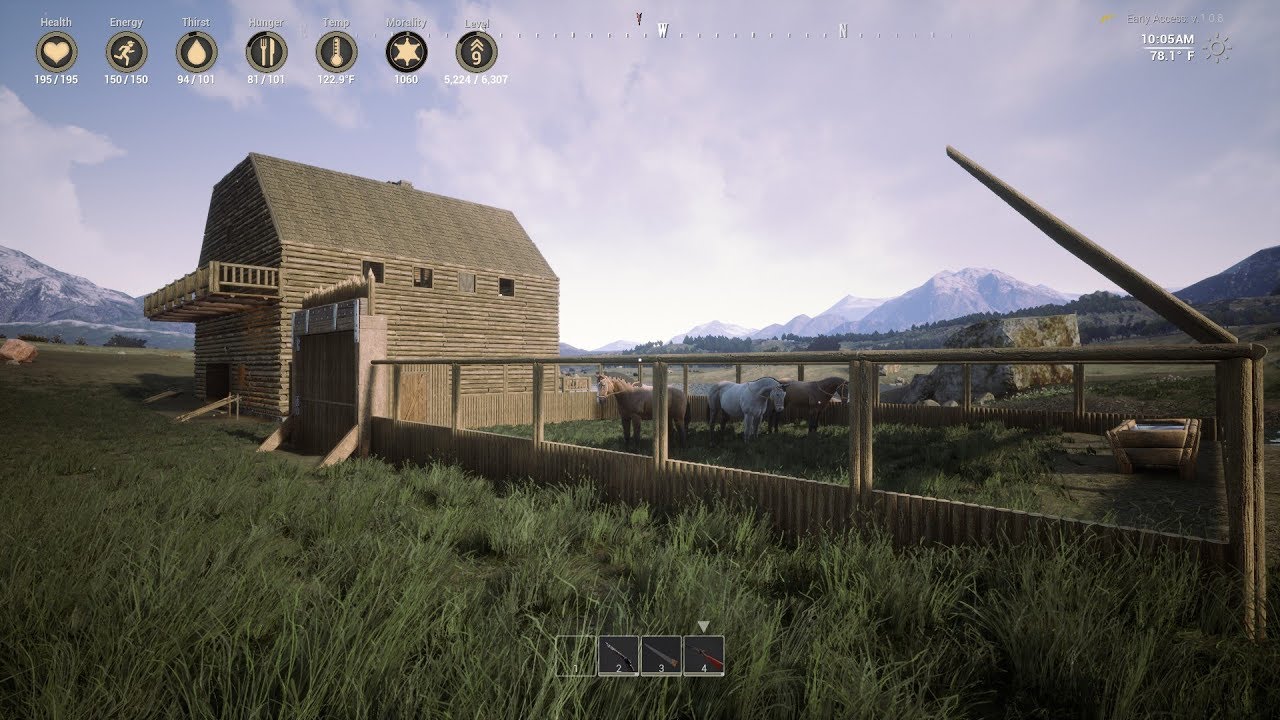 Outlaws of the old west E7 Horses and how to Build the Stables - YouTube