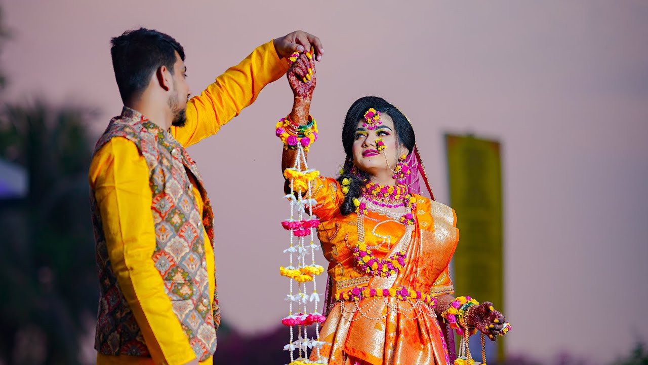 Haldi Night Of Hridoy & Elamoni Cinematography | MH Riyad | Best Holud ...