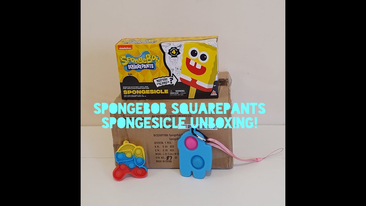 SPONGEBOB SQUAREPANTS: SPONGESICLE UNBOXING! DERPY! CRYING! CYCLOPS ...