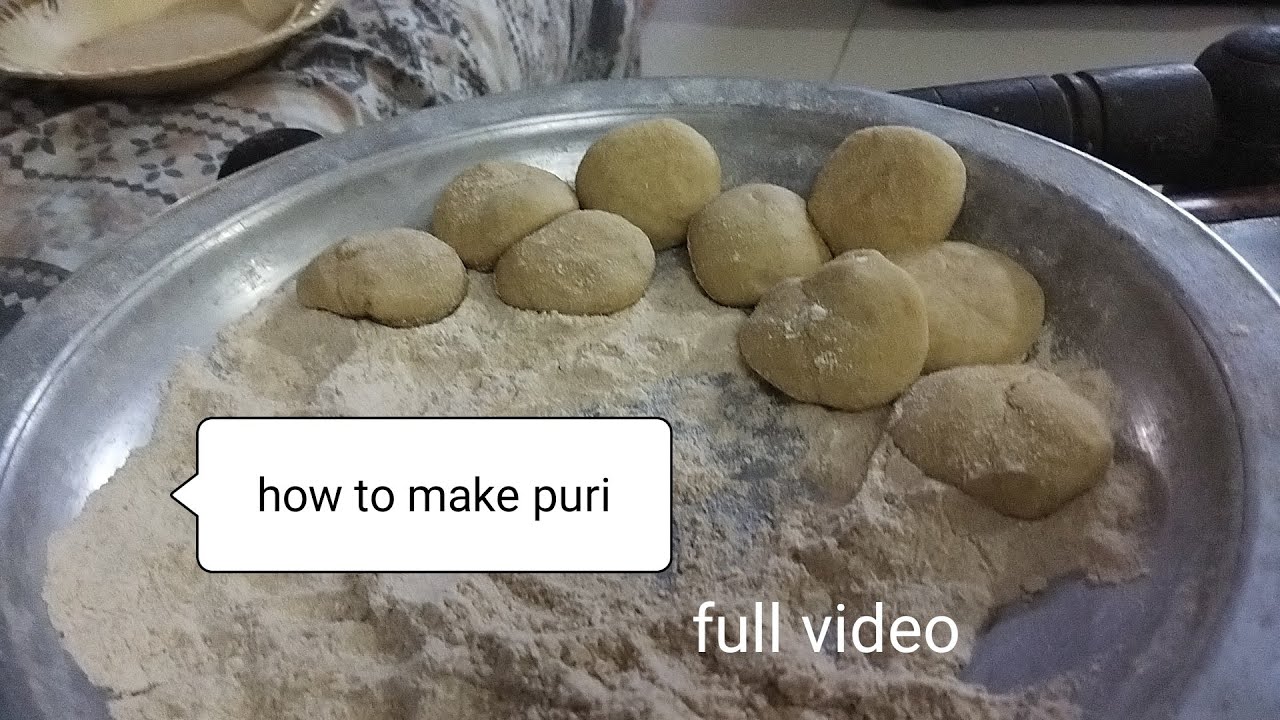 how to make puri - YouTube