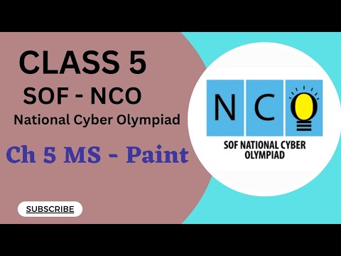 Class 5/SOF-NCO/Ch 5- MS Paint #nco #CyberOlympiad #class5nco # ...