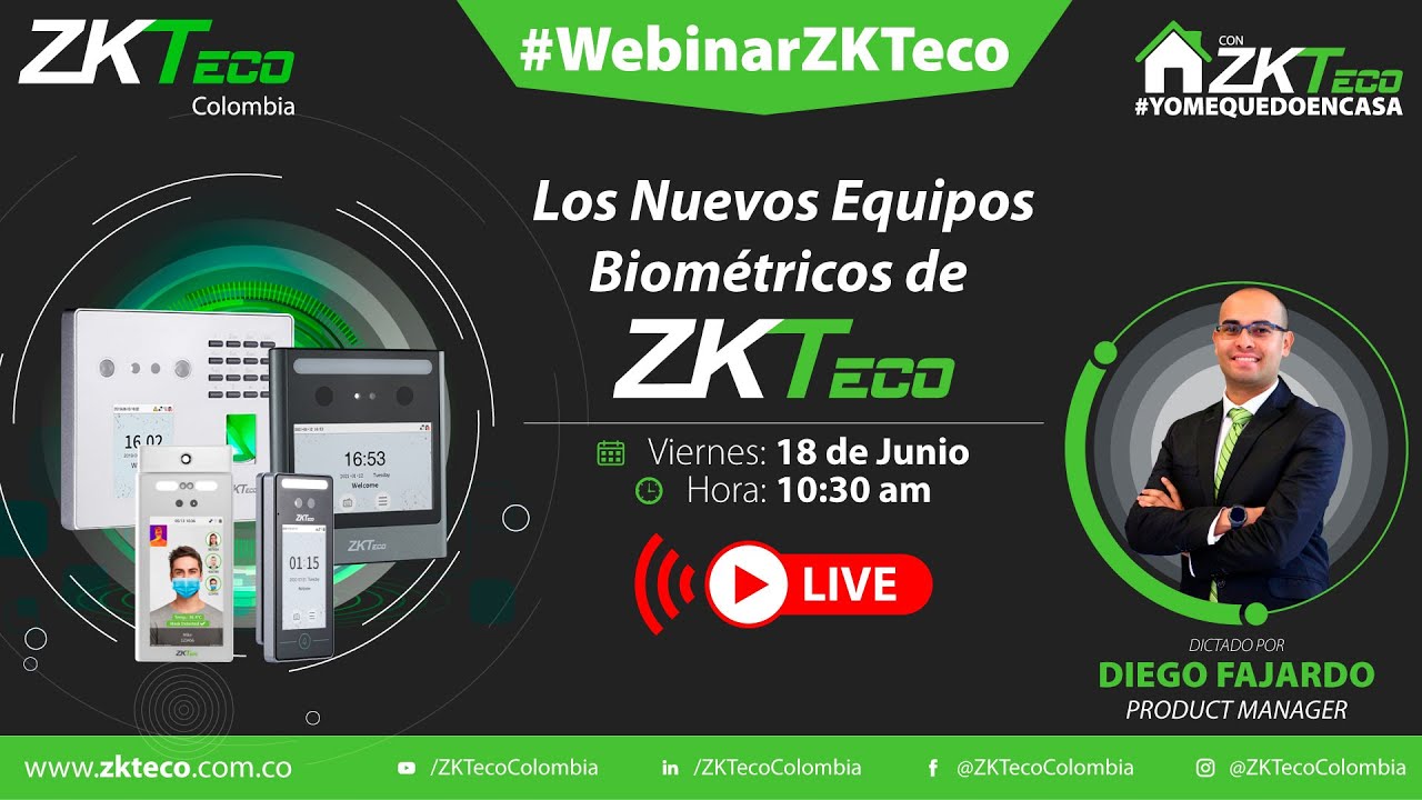 Los nuevos equipos biométricos de ZKTeco - YouTube