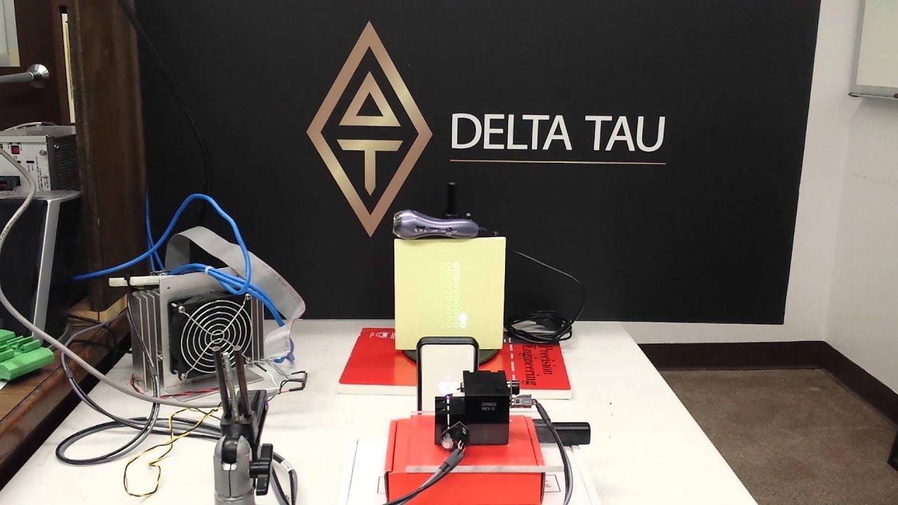 Power PMAC commanded XY2-100 Galvanometer - YouTube