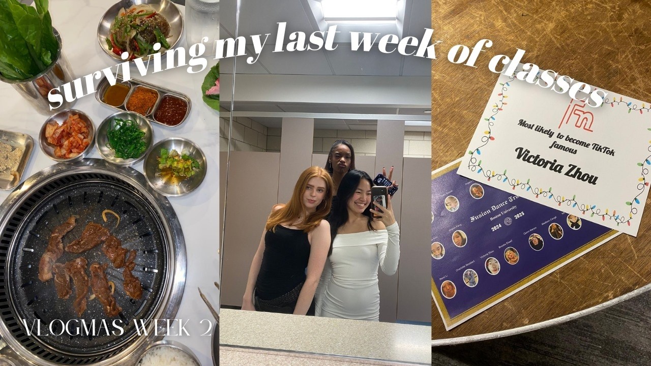 surviving my last week of classes | VLOGMAS WEEK 2 - YouTube