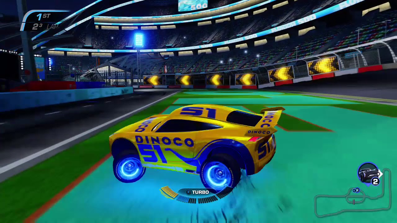 Cars 3 Driven To Win: Cruz Ramirez Vs Jackson Storm Race(1) - YouTube