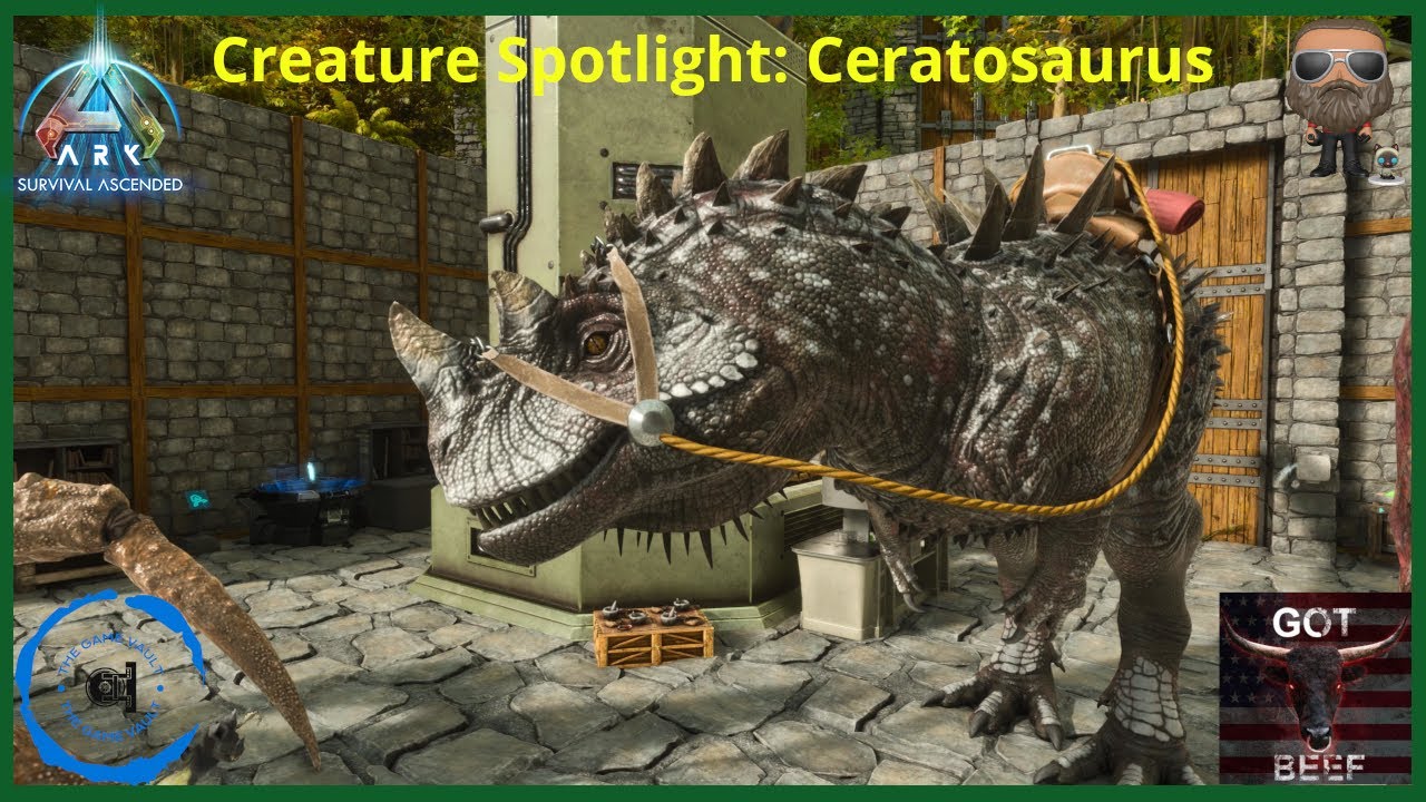 Ark Survival Ascended [PS5] Creature Spotlight: Ceratosaurus - YouTube