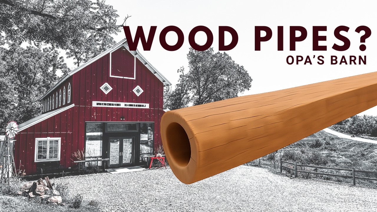 When Water Pipes Were Made From Wood - YouTube