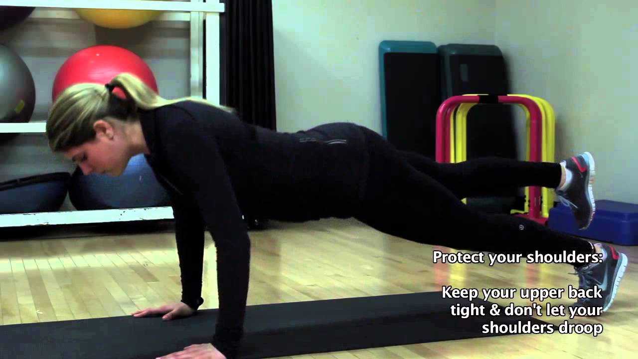 Push Ups - single leg version - HD - YouTube