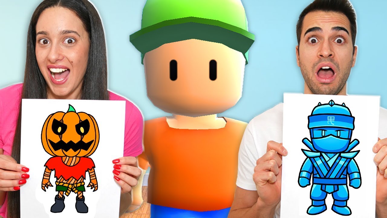 DISEGNA LA SKIN CHE TROVI SU STUMBLE GUYS!! - YouTube
