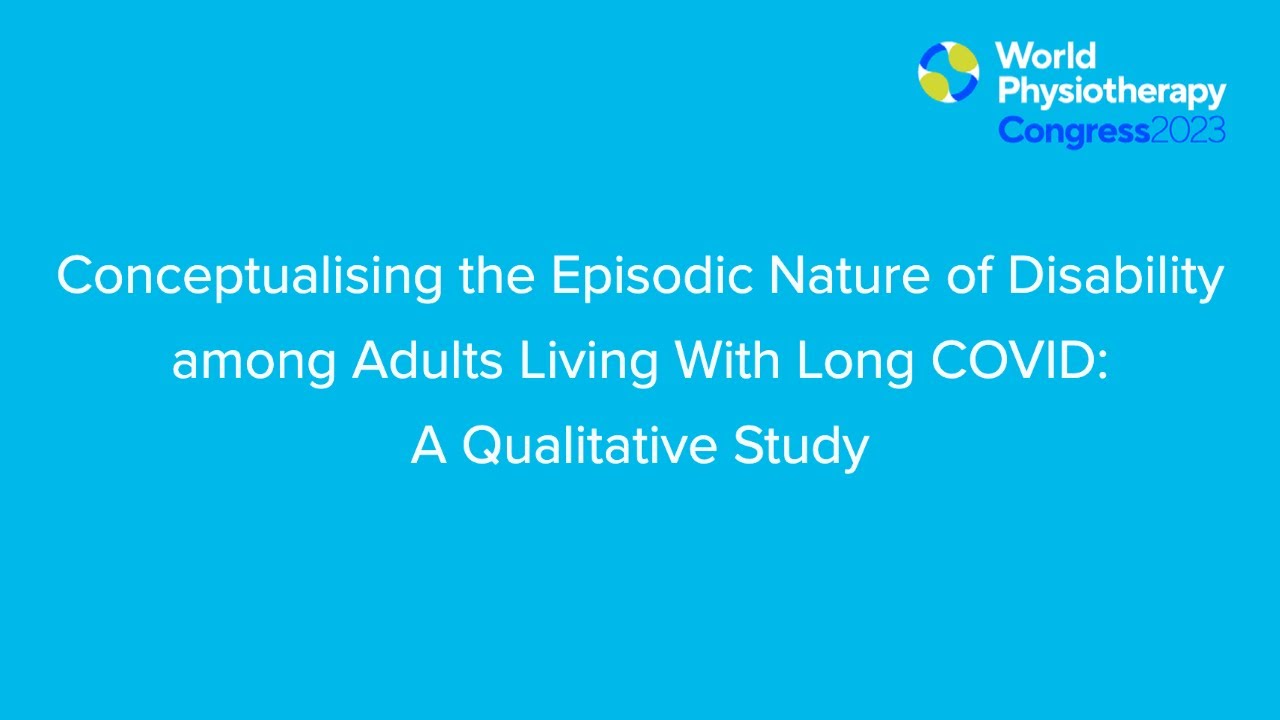 World Physiotherapy Congress 2023 - ePoster Abstract Video - YouTube