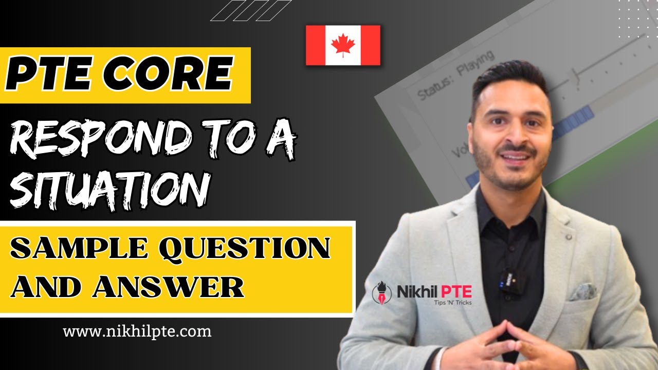 PTE CORE SPEAKING - RESPOND TO A SITUATION PRACTICE MATERIAL WITH ...