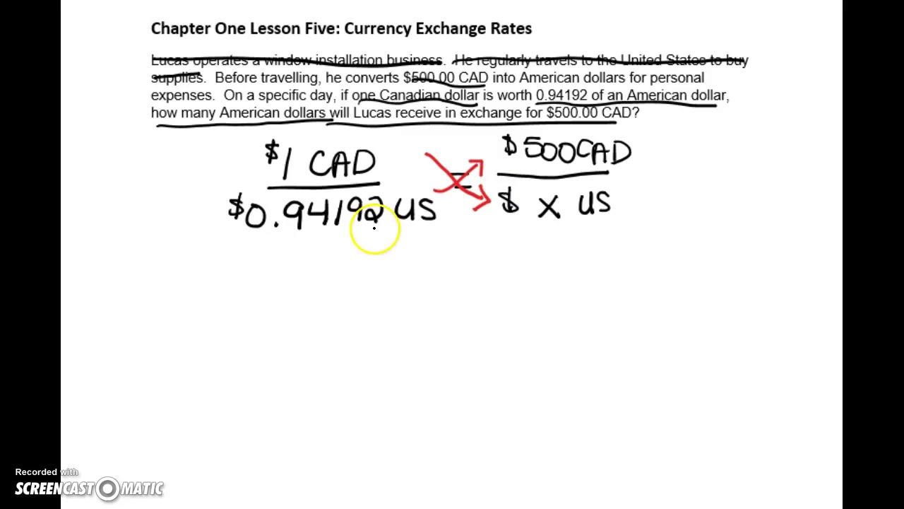 WA10 Lesson 1.5 Currency Exchange Rates - YouTube