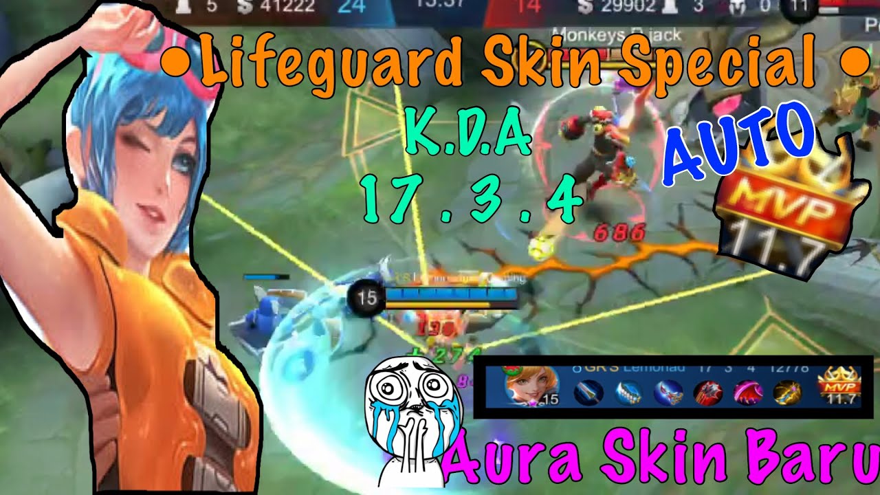 Fanny Gameplay Lifeguard skin | Auto MVP Ranked Mode | Fanny New item ...