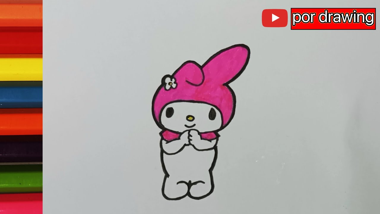 How To Draw My Melody | Sanrio Character - YouTube