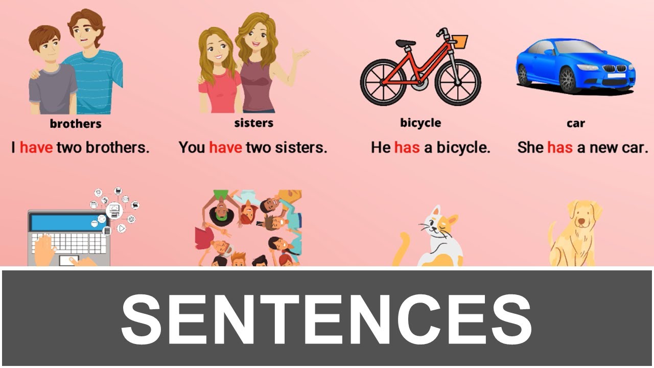 Conjugate the verb (to) have in simple present with examples. - YouTube