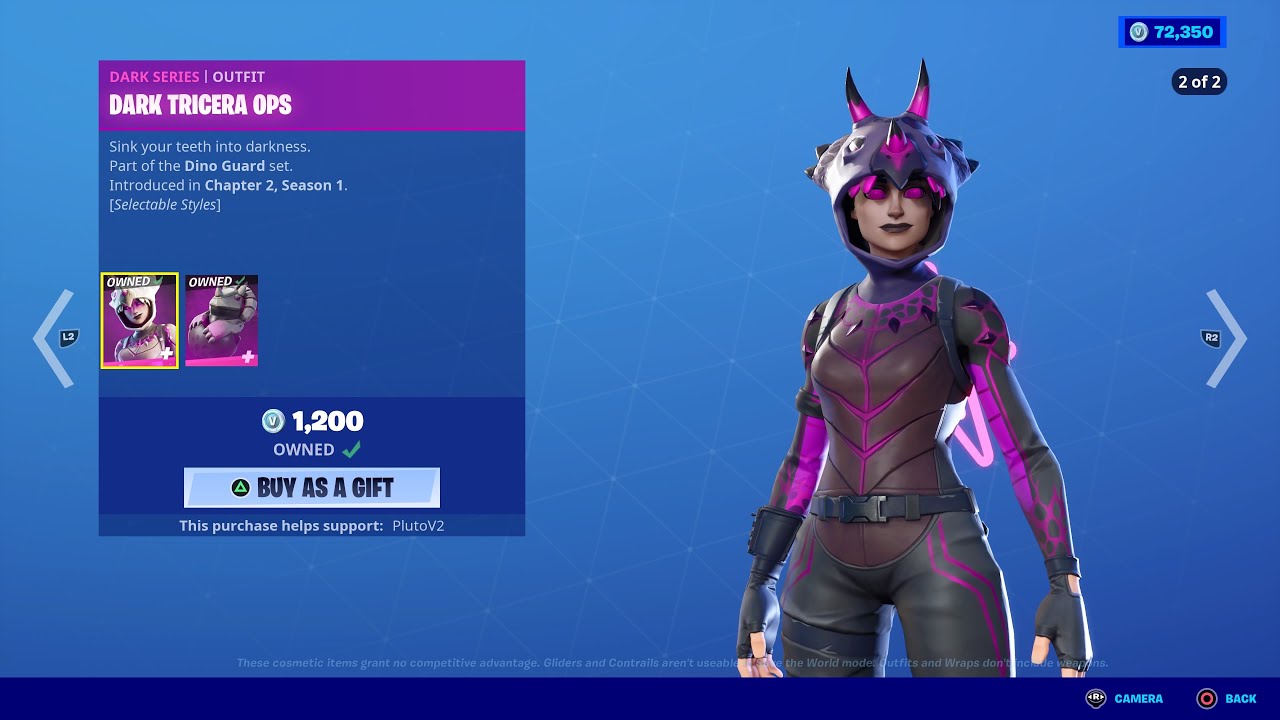 AMAZING DARK TRICERA OPS SKIN IS BACK IN FORTNITE! - YouTube