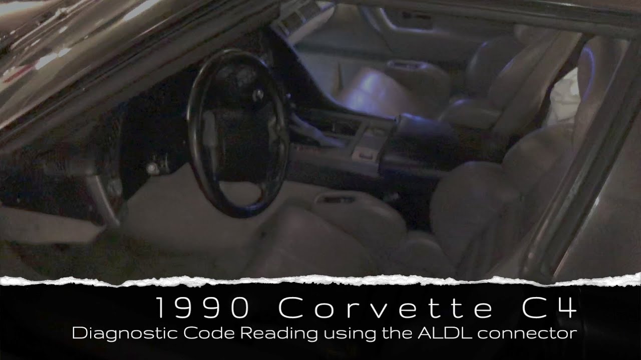 Corvette C4 1990 - ALDL diagnostic code reading - YouTube
