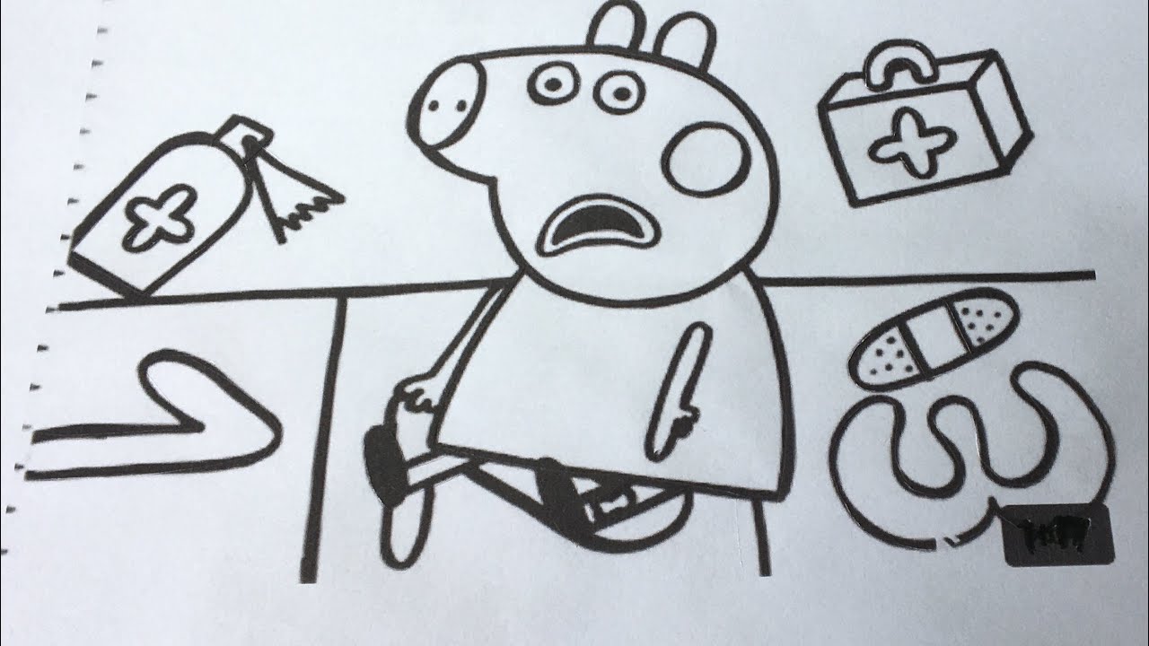 How To Drawing Paper Pig Who Has Fallen And Kids YouTube How To Drawing Paper Pig Who Has Fallen And Kids YouTube