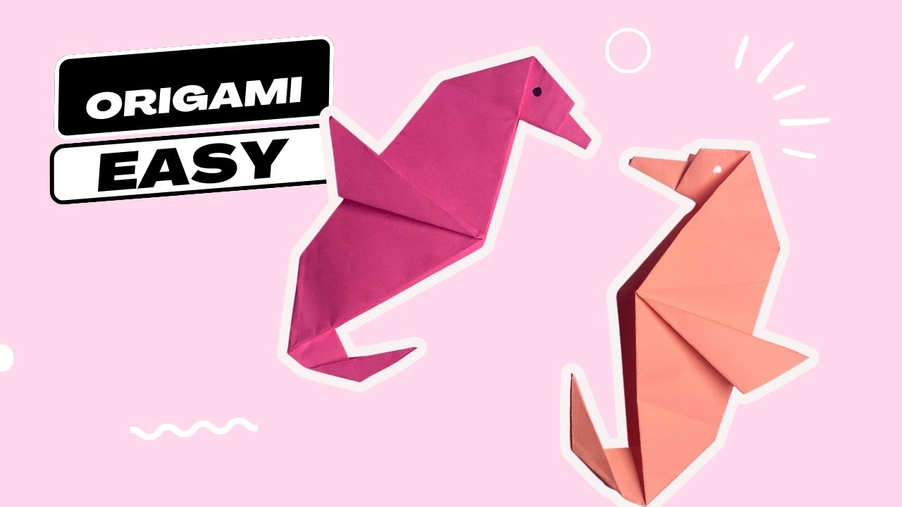 Seahorse Origami Easy Tutorial for Beginners | Create a Delightful ...
