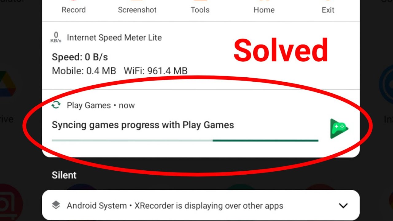 Fix syncing game progress with play games notification keeps popping up ...