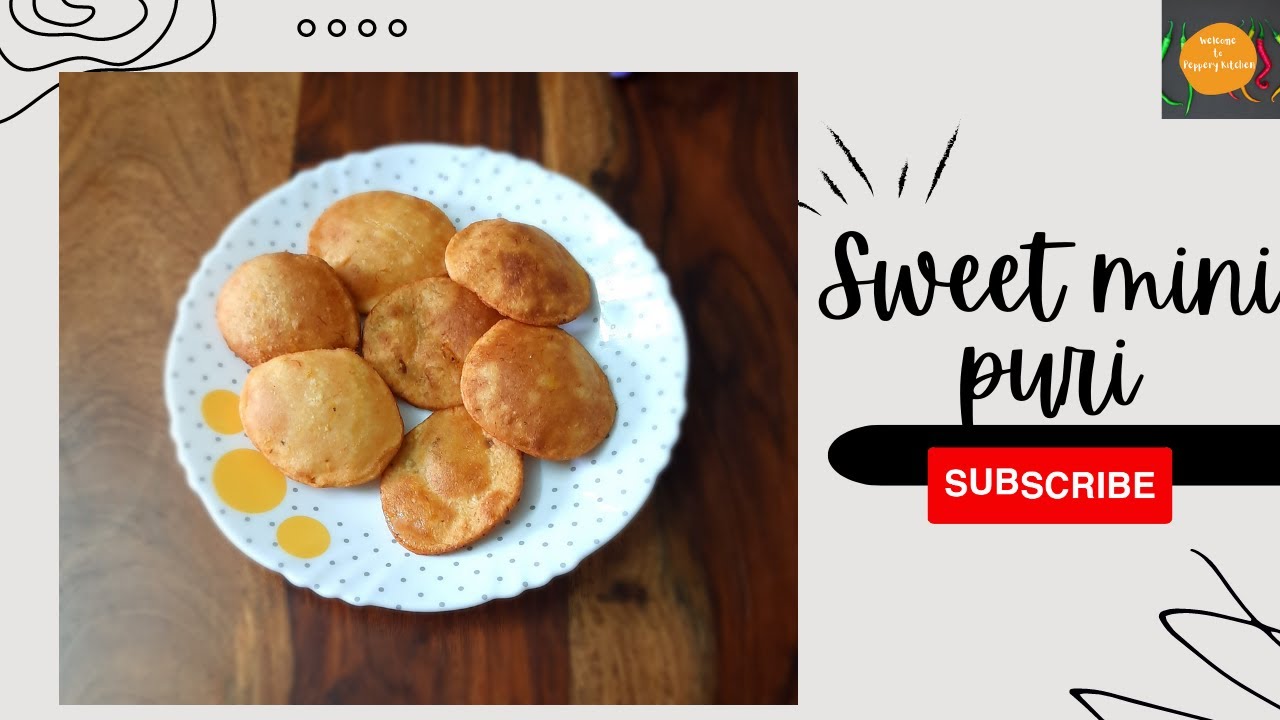 Sweet mini puri/ Evening snack - YouTube