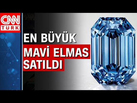 Hong Kong'da satılan mavi elmasa 57,5 milyon dolar ödendi