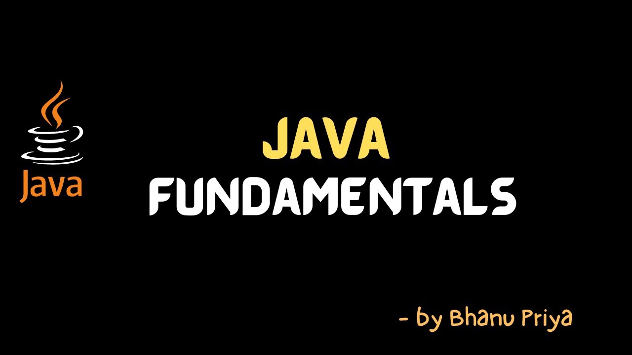 Java Fundamentals Lec 3 Java Tutorial Bhanupriya Youtube 0817