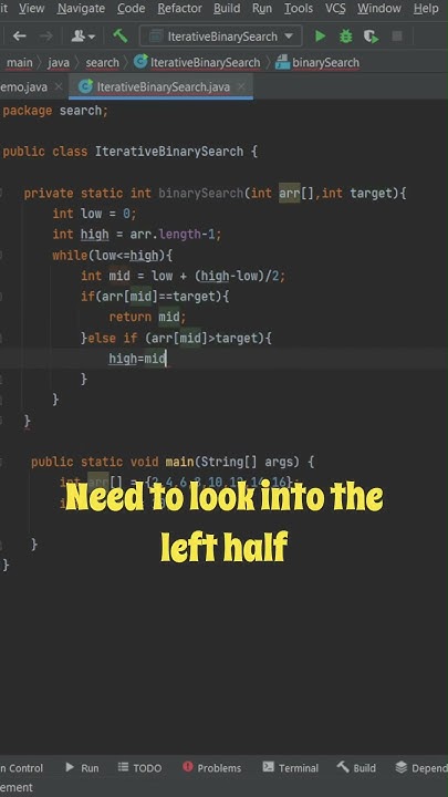 Learn Iterative Binary Search In 56 Seconds Binarysearch Algorithm Learntocode Tutorial