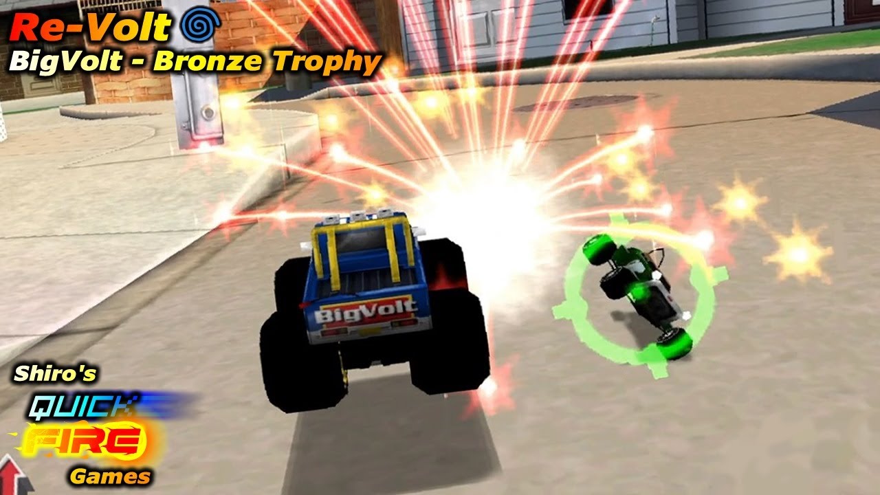 Re-Volt (Dreamcast) - Big Volt Bronze Trophy - Shiro's Quick Fire Games - YouTube